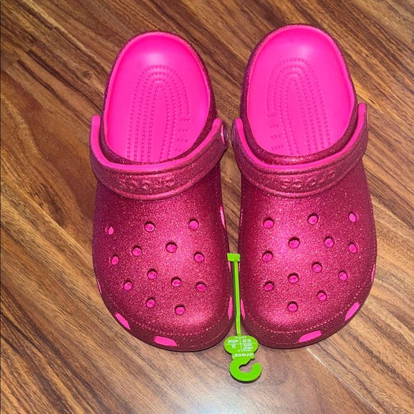 CROCS | Shoes | Crocs Pink Glitter | Poshmark